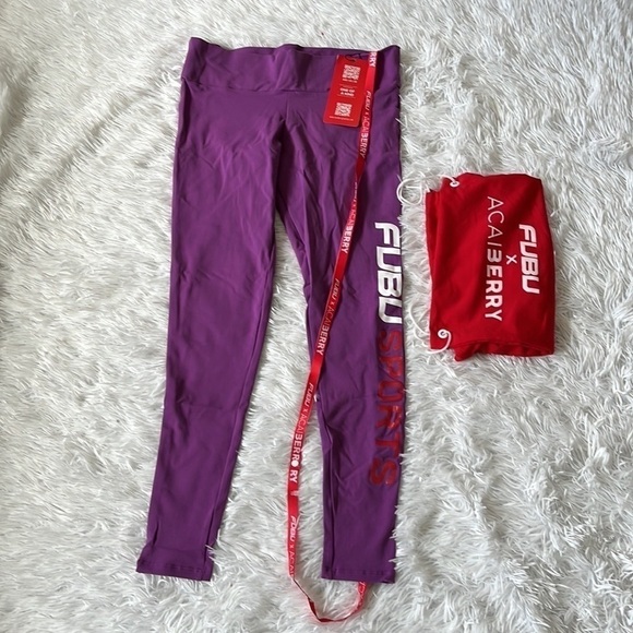 FUBU | Pants & Jumpsuits | Fubu X Acaiberry Fubu Sports Purple Scrunch ...